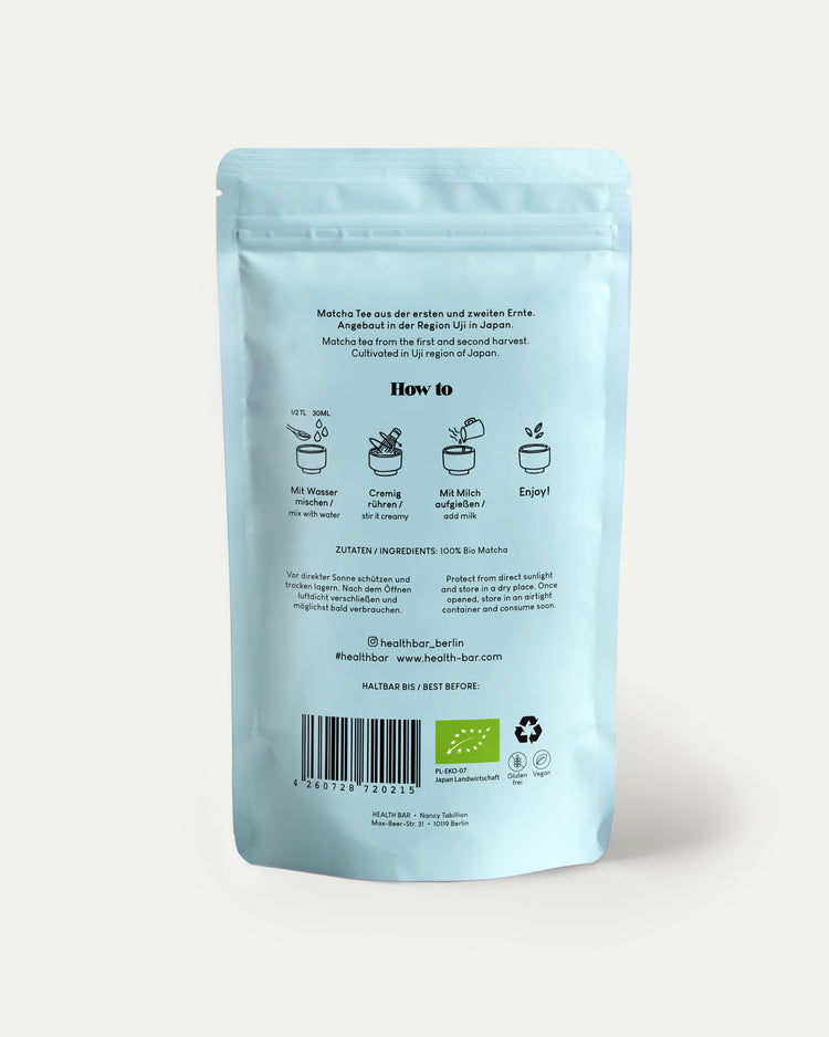 Bio-Matcha-Tee & Matcha-Pulver kaufen – HEALTH BAR GmbH